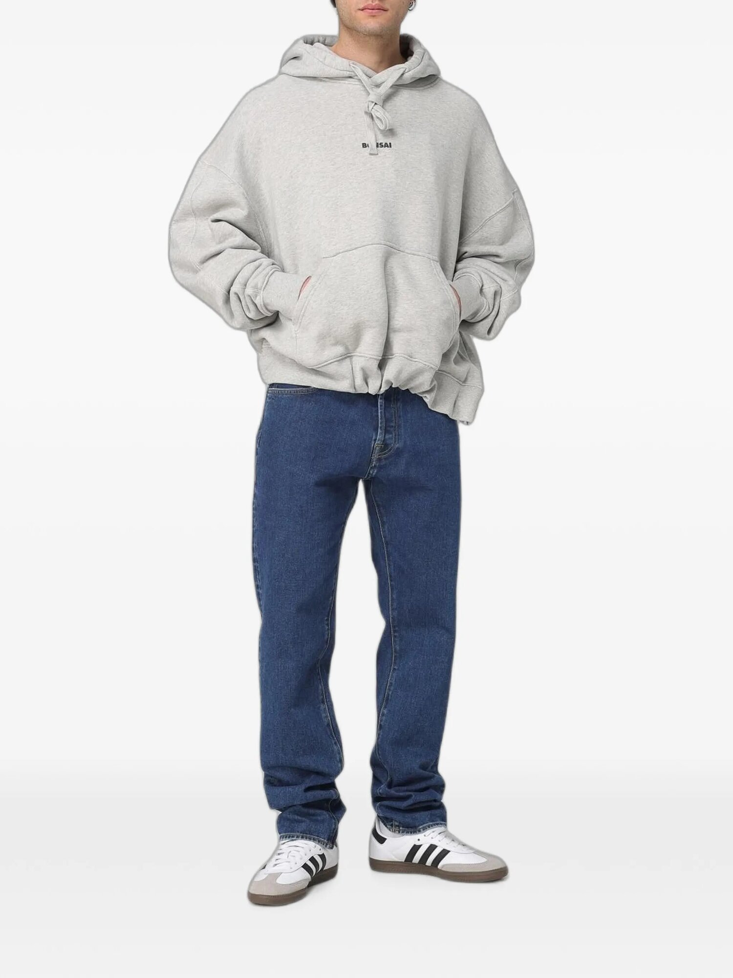 Худи Logo-print pouch-pocket hoodie