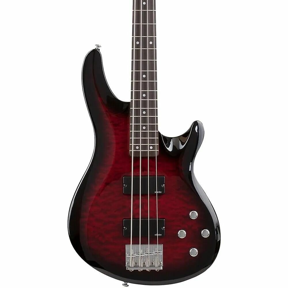 Бас-гитара Schecter C-4 Plus See-Thru Cherry Burst — фото 1