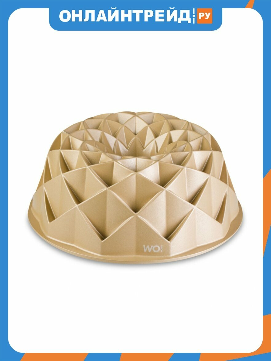 Форма для выпечки кекса WO Home 3D Magic Baking (WO1027) 24х9 см, 1,7 л, алюминий, антипригарное покрытие