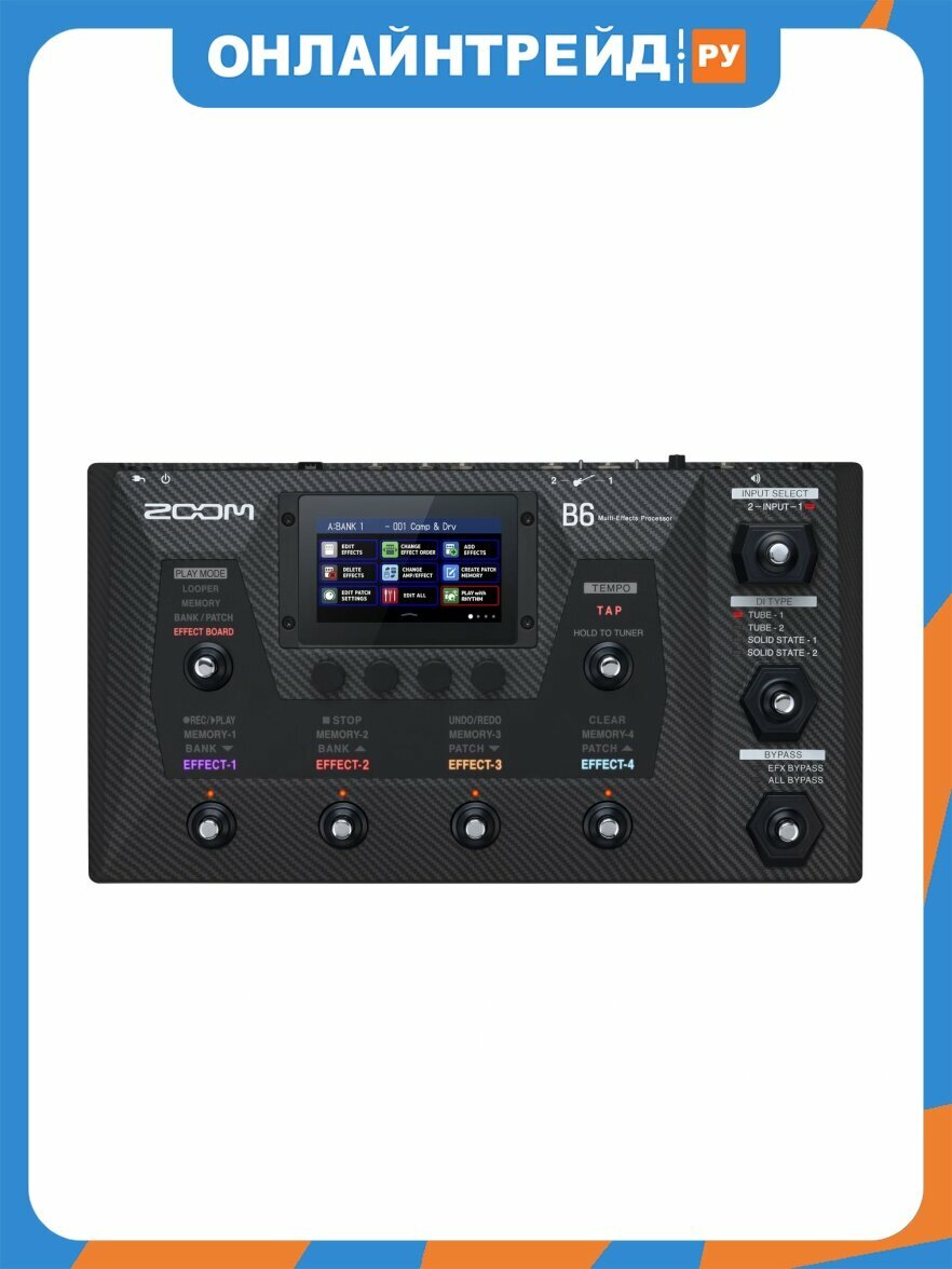 Процессор эффектов Zoom B6 для бас-гитары