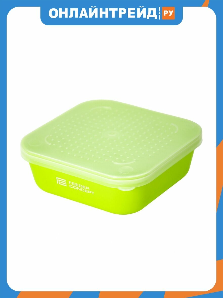 Коробка рыболов. для наживки с крышкой Feeder Concept FC FEEDER BAIT BOX р. S