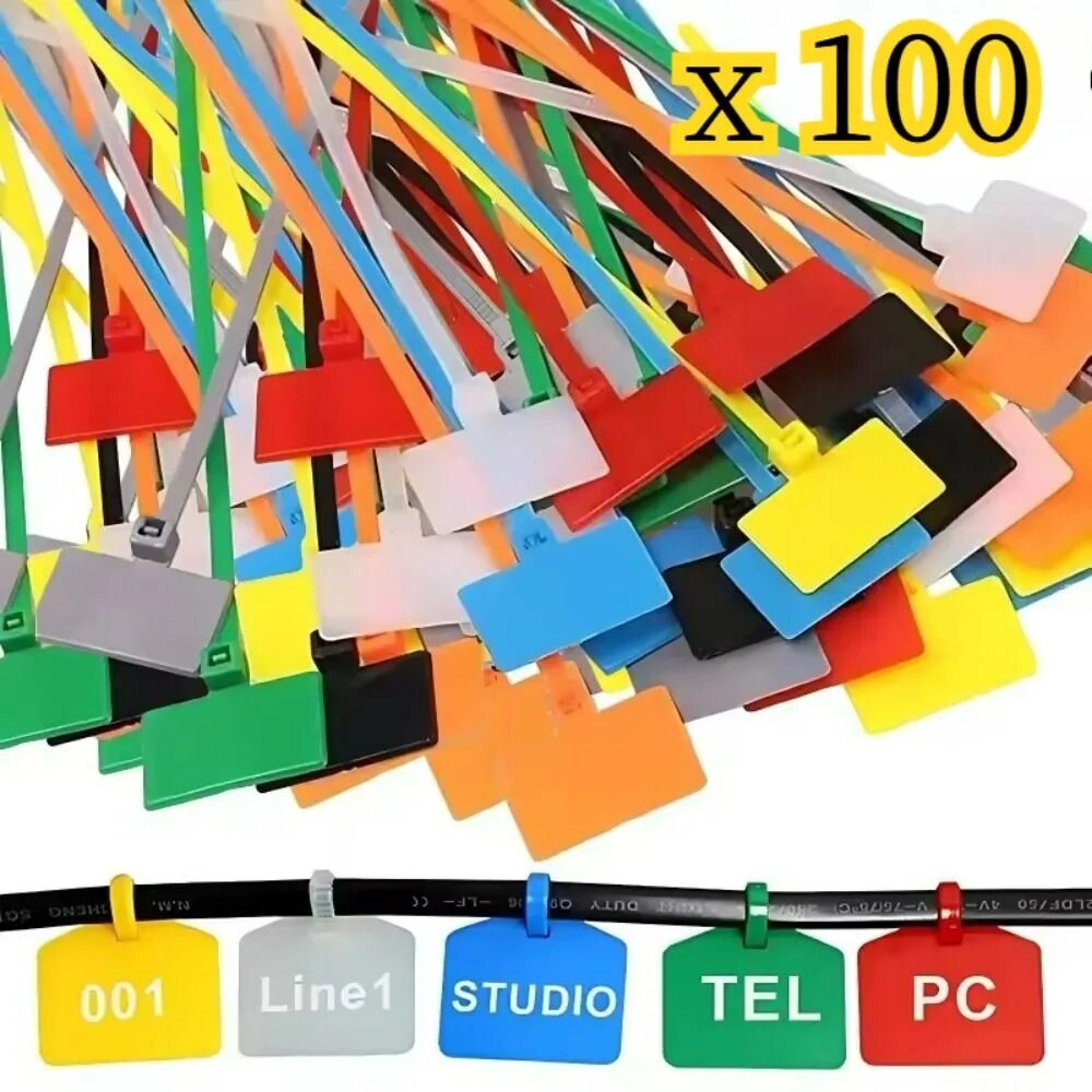Стяжка 19мм x 110мм, 100 шт, Нейлон