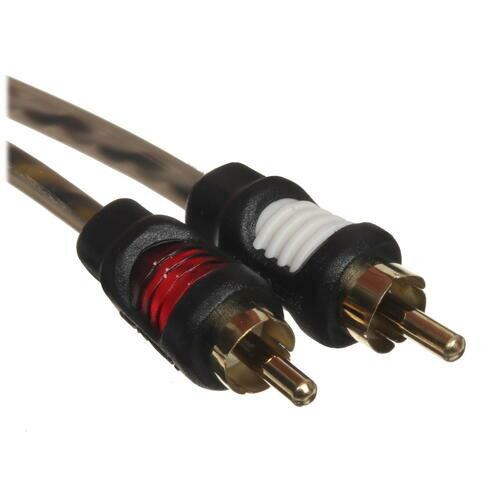 Аудиокабель, разъем 2RCA-2RCA, цвет- черный