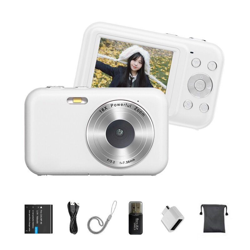 Цифровая камера унисекс CAIZU DC406L AF, 64G Memory Card, Record and Transfer Integrated/Compatible with Mobile Phones/Filter Effects