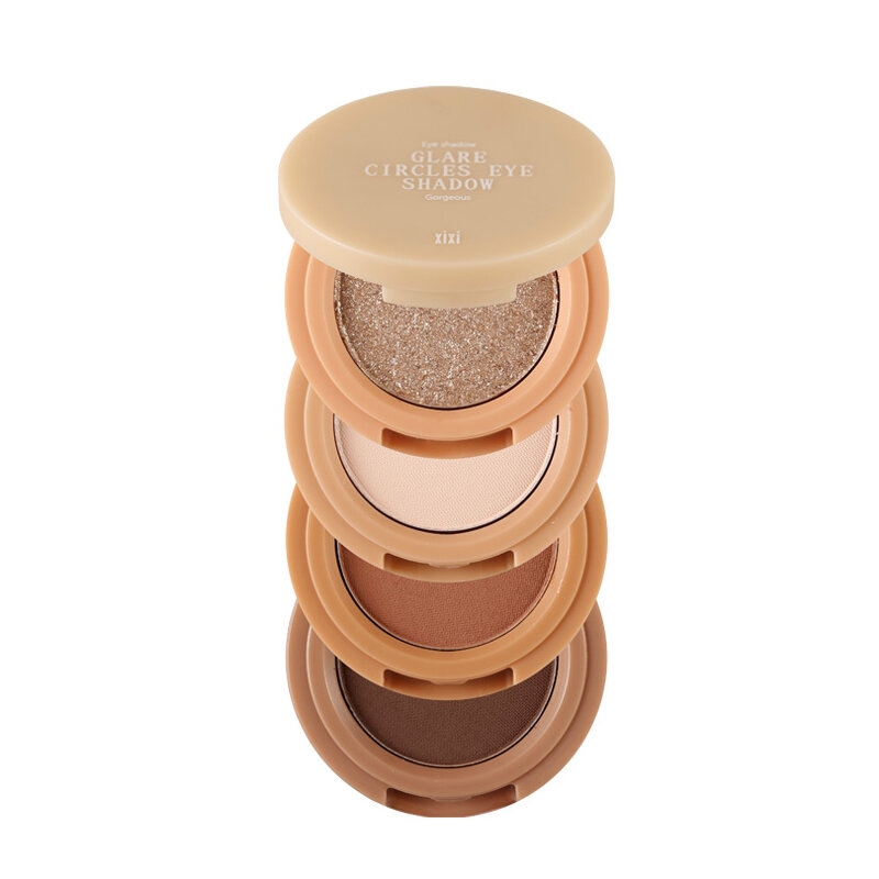 Палетка теней для век женская XIXI Dark Dusty Fuyuan, оттенок M03# Rich Latte, 4 шт.