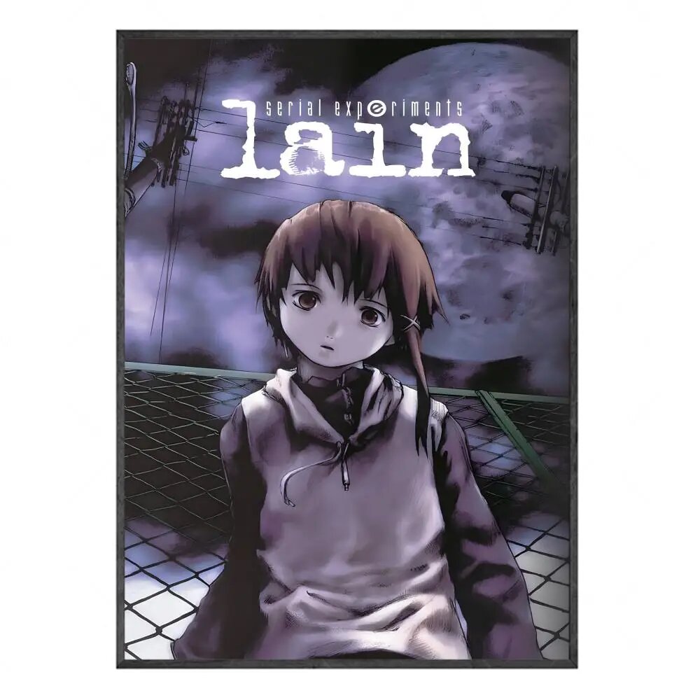 Постер-принт «Serial Experiments Lain»: аниме-фильм, живопись, каллиграфия, современный декор для комнаты и дома, холст, художественные картины для дома