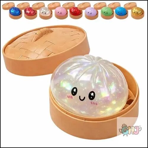 Glitter Dumpling Хинкали антистресс /пельмени сквиш/ антистрес сквиш-мялка/ игрушка для снятия стресса