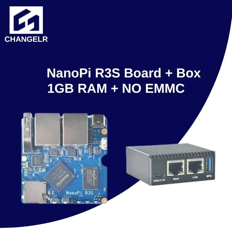 NanoPi R3S 1GB+NO EMMC Мини - мягкий маршрутизатор с Android Rockchip RK3566