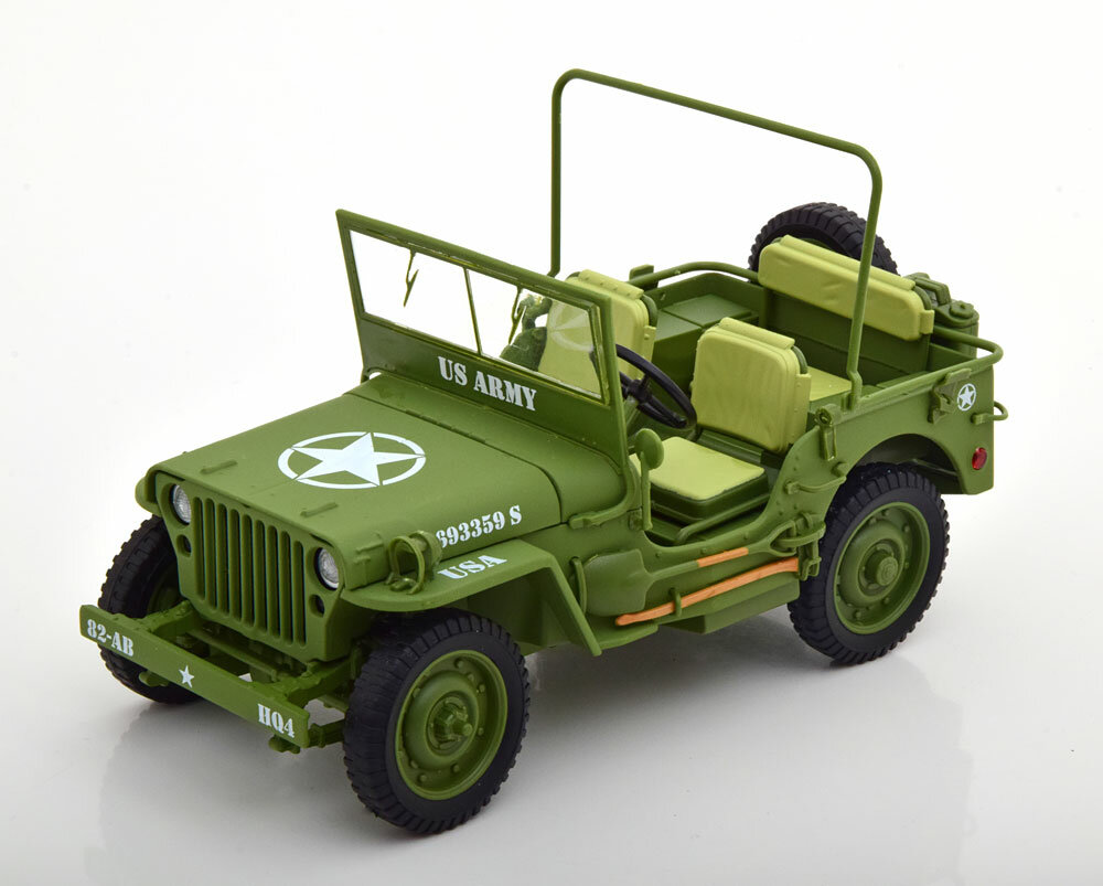Модель коллекционная AMERICAN DIORAMA Willys jeep us army olive-green