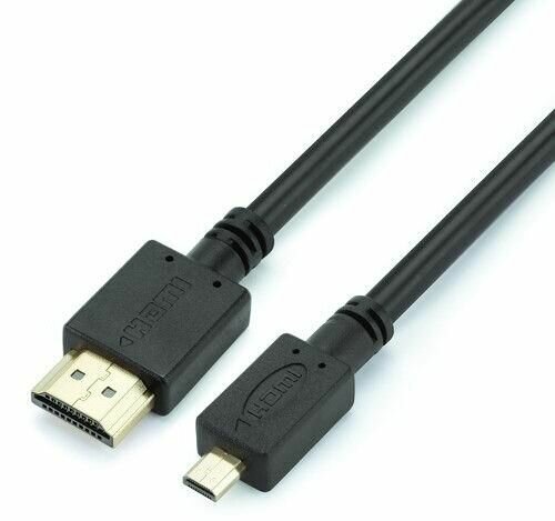 Кабель соединительный, разъемы HDMI - micro HDMI , длина 1 м, цвет- черный, надежный