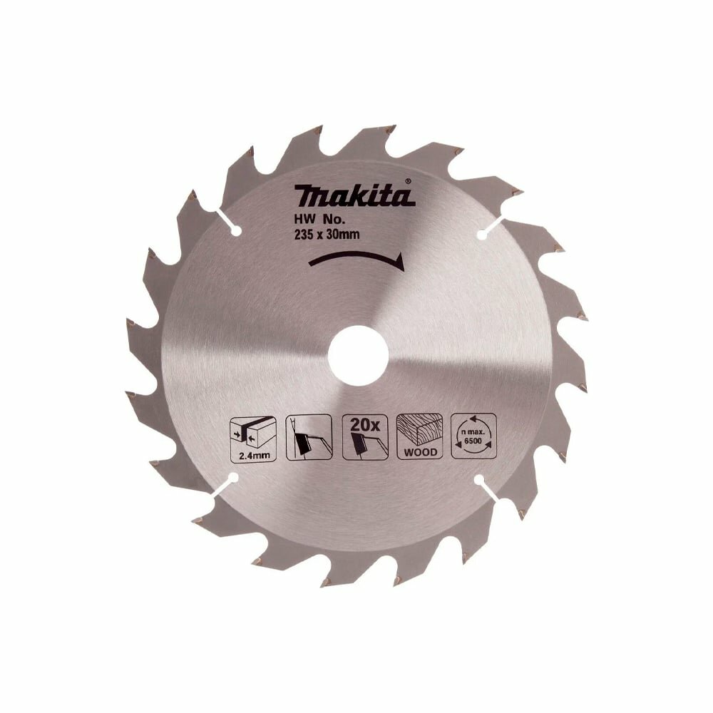 Пильный диск для дерева Makita 235x30/25x2.4/1.6x20T D-81480