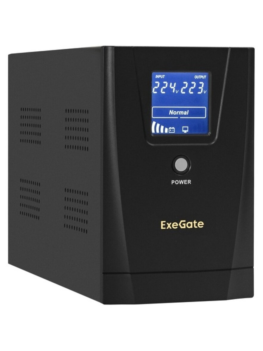 Источники бесперебойного питания Exegate SpecialPro Smart LLB-2200. LCD. AVR.1SH.2C13. RJ. USB 2200VA/1300W