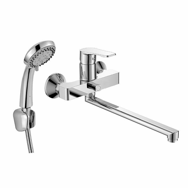Смеситель для ванны Decoroom DR23 DR23043 хром, универсальный, рычажное управление, латунь