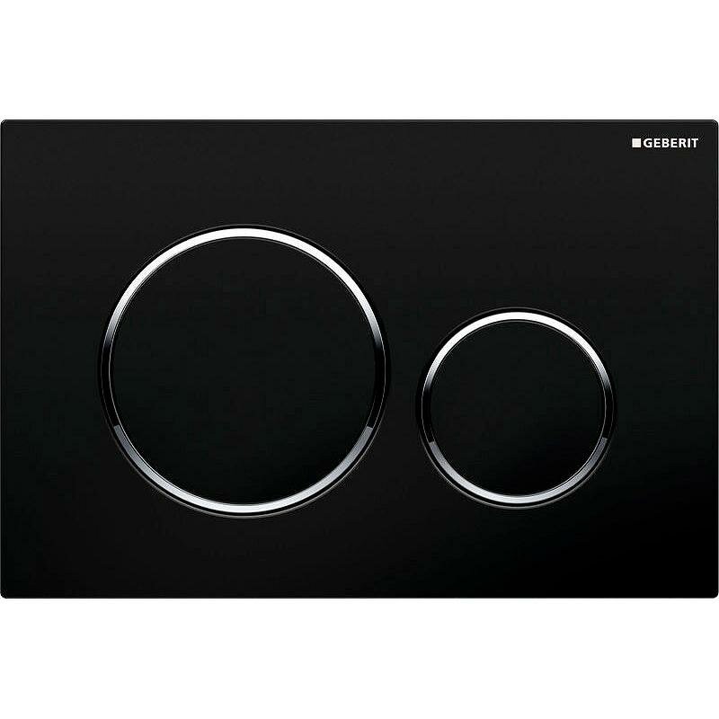 Кнопка смыва для инсталляции Geberit Sigma 20 115.882. KM.1 Черная Хром
