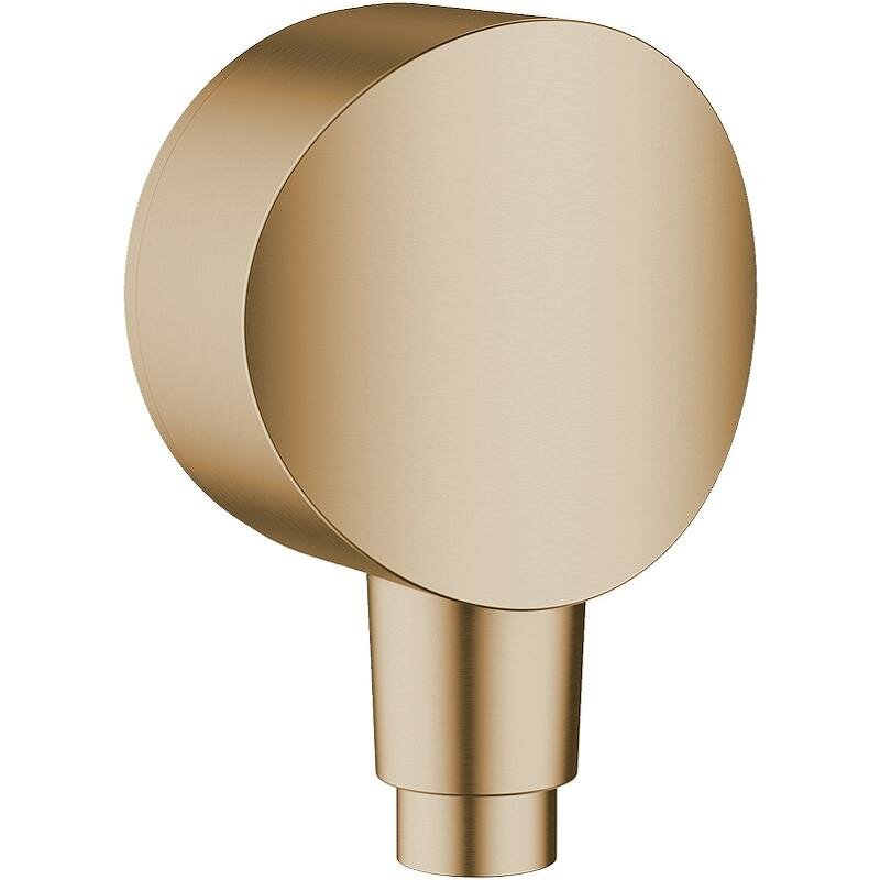 Шланговое подключение Hansgrohe Fixfit S 26453140 Шлифованная бронза