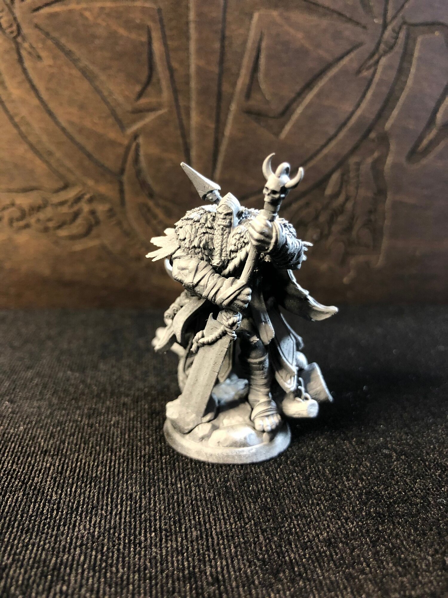 Орк шаман - Миниатюра для настольных игр DnD, ДнД, Dungeons & Dragons, Pathfinder.