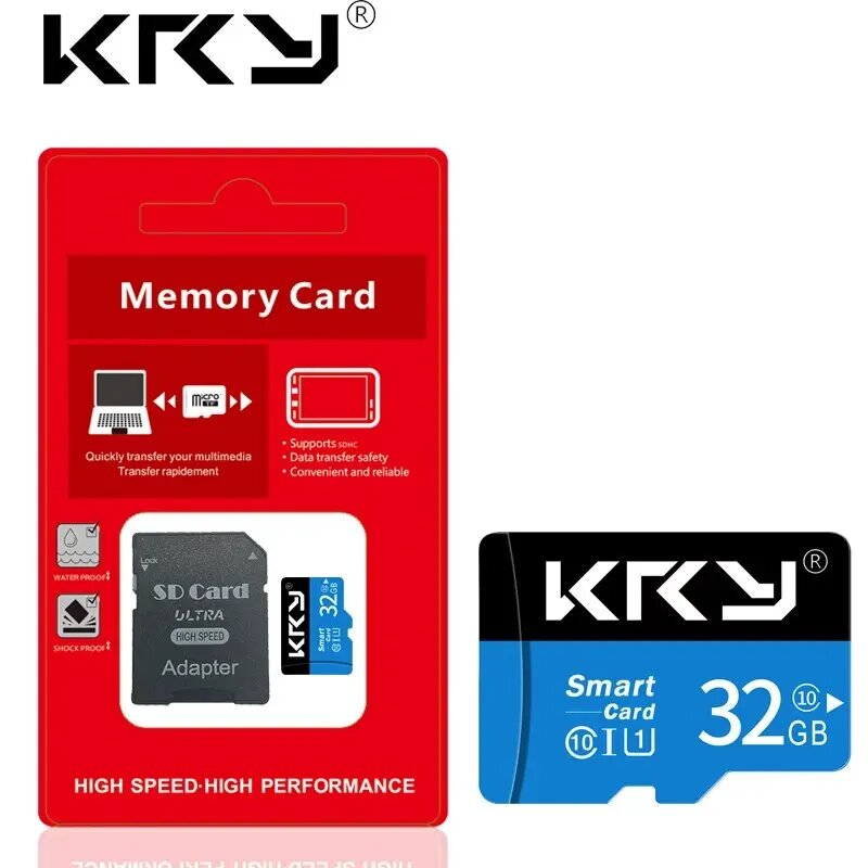 KRY Micro-SD карта памяти 32/64/128 ГБ 32GB