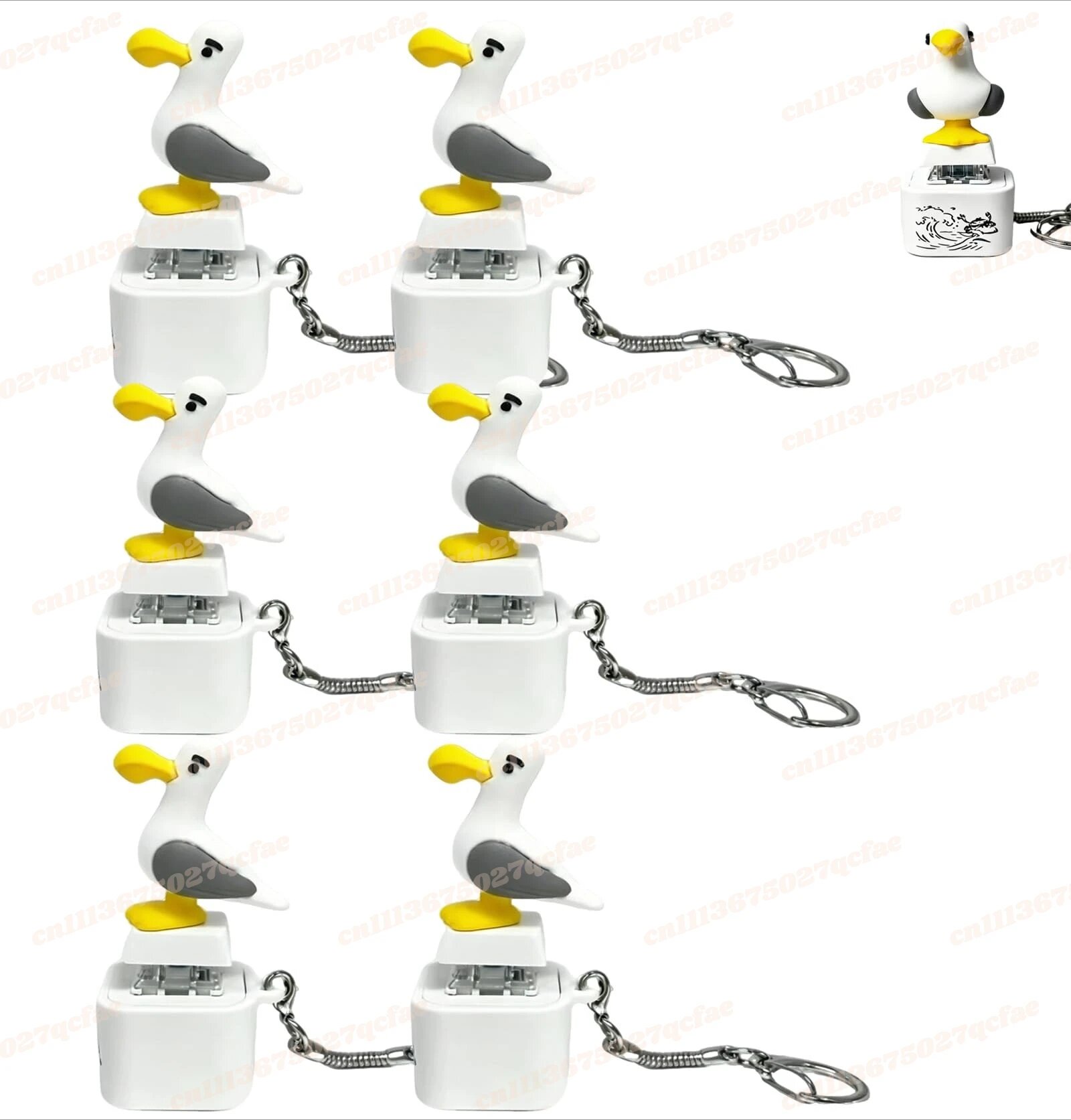 Seagull Mine Кнопка-брелок Серый, 6pcs