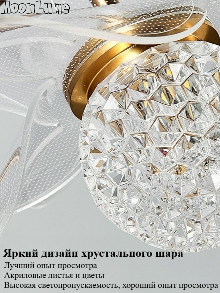 Легкий роскошный настенный светильник в виде цветка， виде цветка
