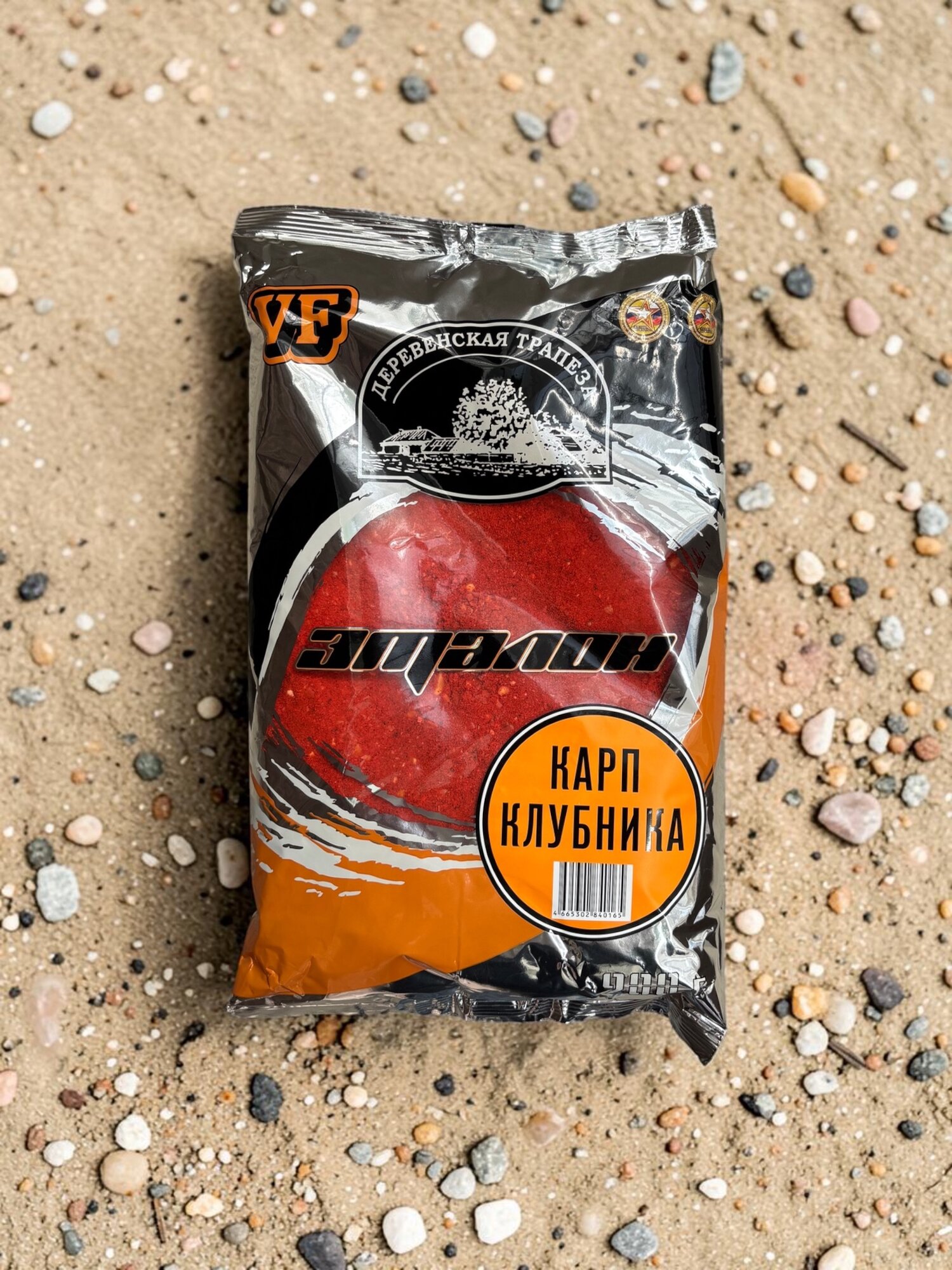 Прикормка Village Fishing Деревенская Трапеза Эталон Карп Клубника 900 г
