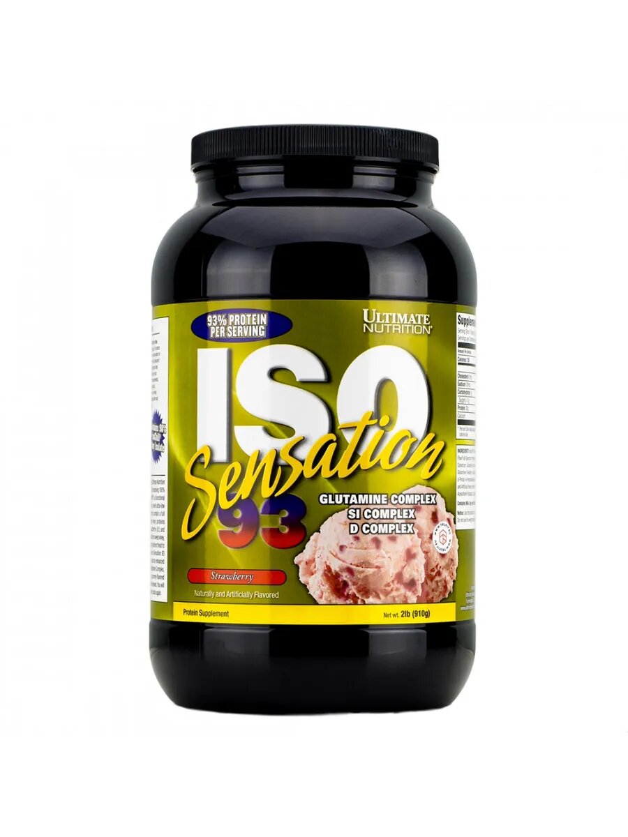 Протеин изолят ISO Sensation 910 гр / 2lb Клубника