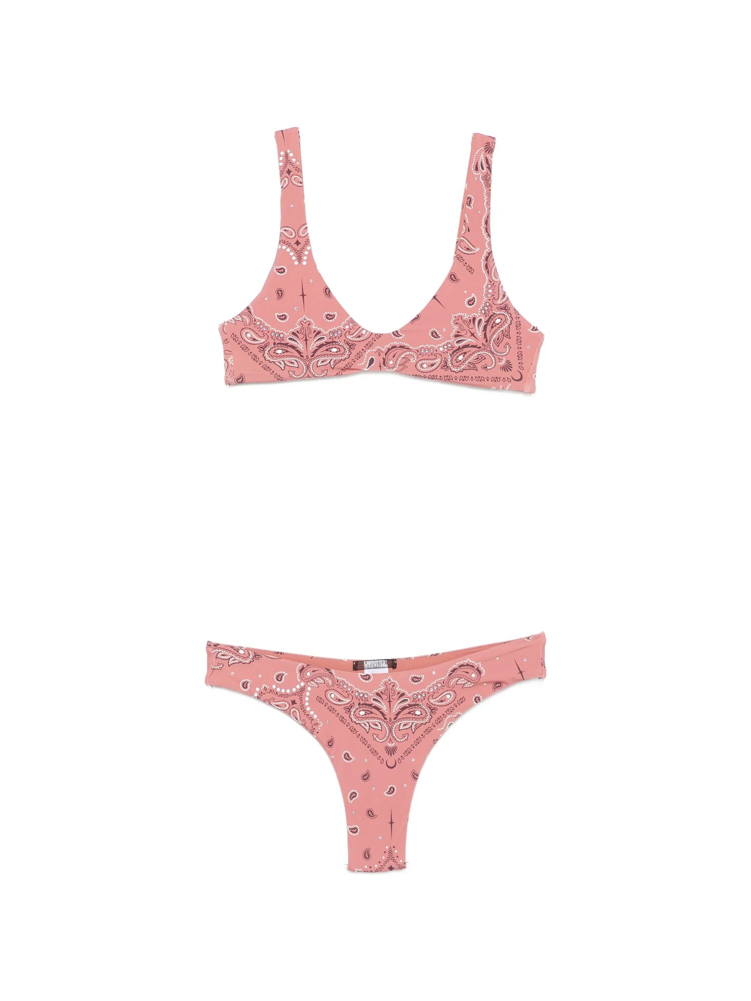 Купальник Paisley-print crystal-embellished bikini
