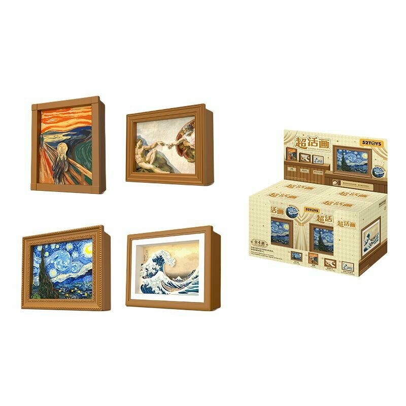 52TOYS Magpie Collection, Super Lively Art Mystery Boxes, 4 шт.
