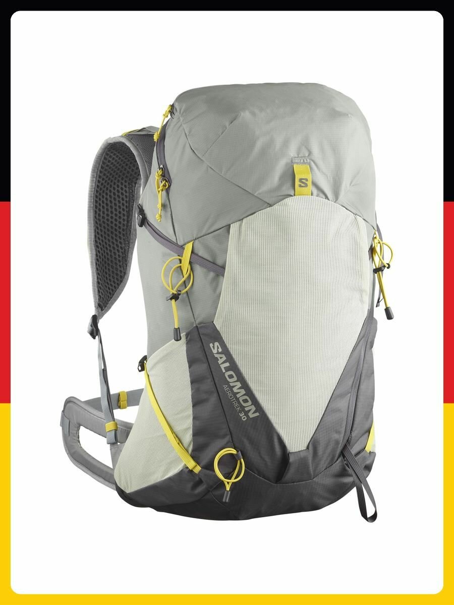 Рюкзак Salomon Aerotrek 30, зеленый; серый, 630х310х220 мм