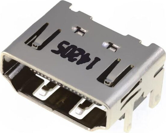 Разъем ATTEND 206A-SEAN-R03 HDMI гнездо PIN 19 позолоченный угловой SMT