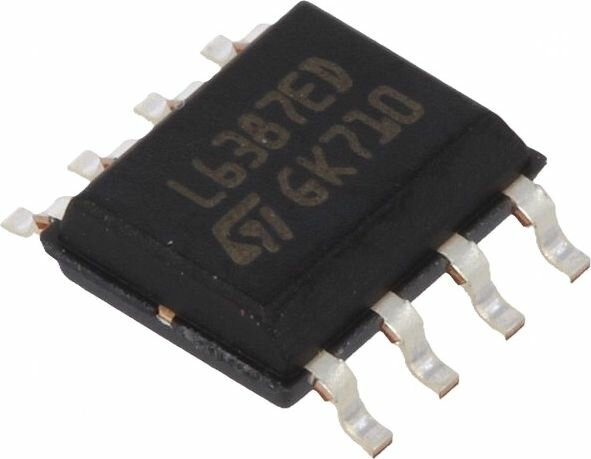 Драйвер STMicroelectronics L6387ED IC push-pull SO8 400mA 580V Ch 2 400kHz Usup 17V 1 шт