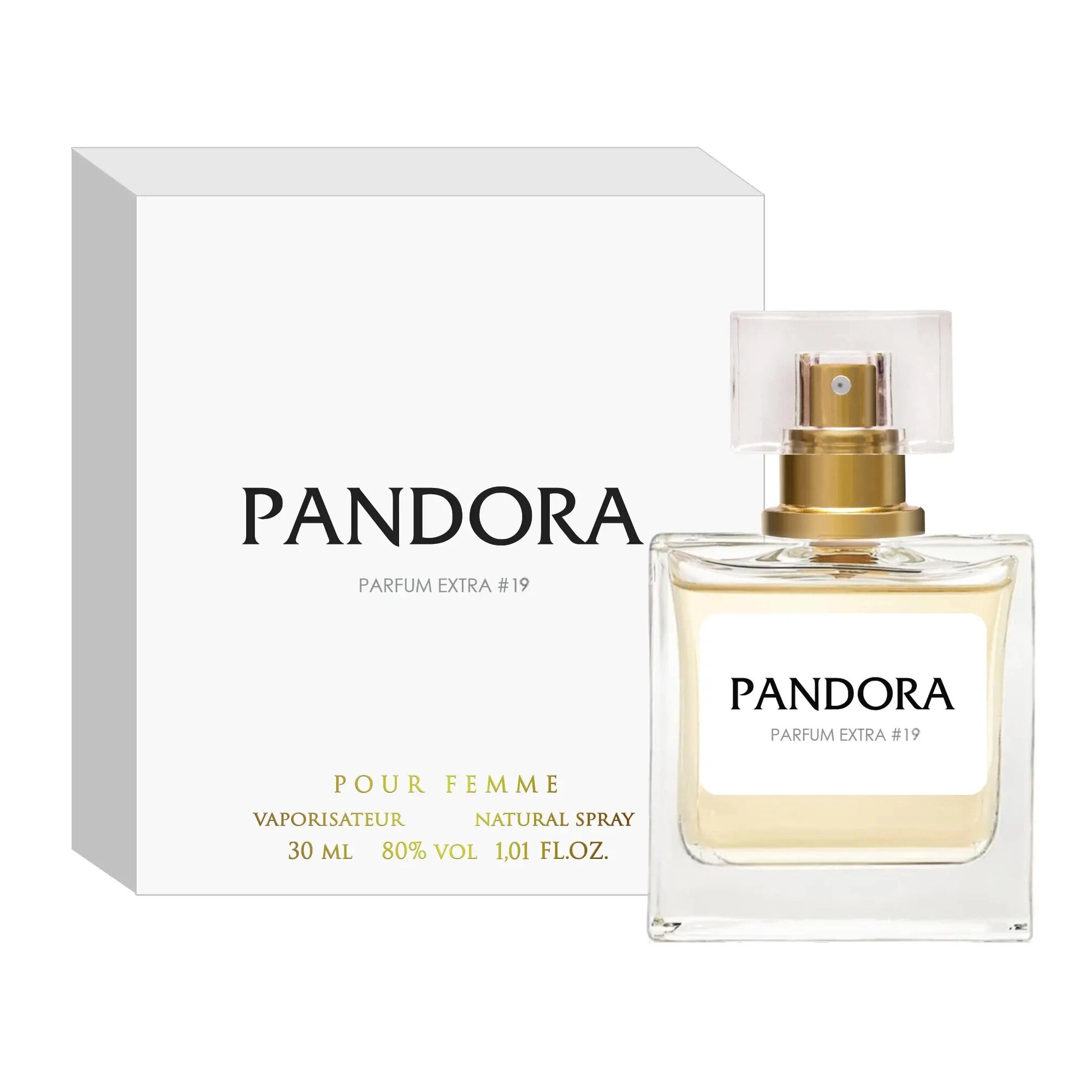 Духи для женщин Pandora No 19 30 мл / Женский парфюм Пандора Но 19