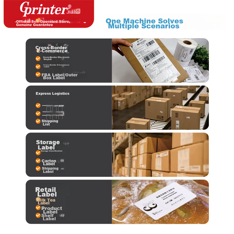 Gprinter GP-1324D термопринтер для этикеток мобильная Bluetooth версия этикетки для экспресс-доставки розничная