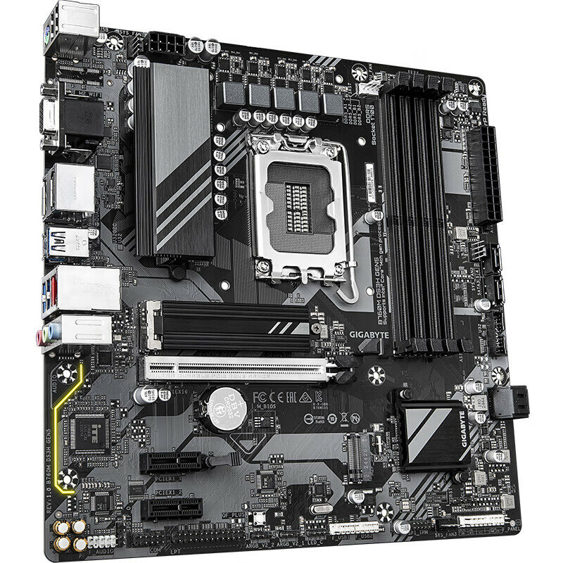Материнская плата GIGABYTE B760M DS3H GEN5 ATX DDR5 для процессоров Intel LGA1700 14600KF 12600KF