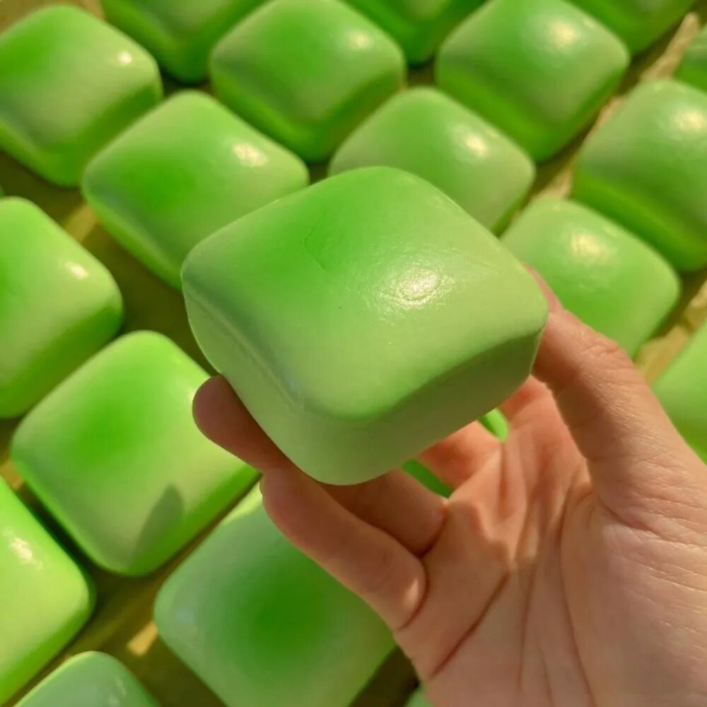 Сквиши игрушка хлеб пенопласт Зеленый, Green