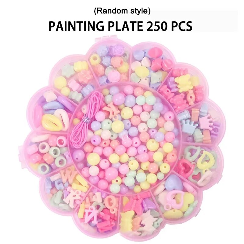 Набор для создания украшений из бусин pink-250PCS