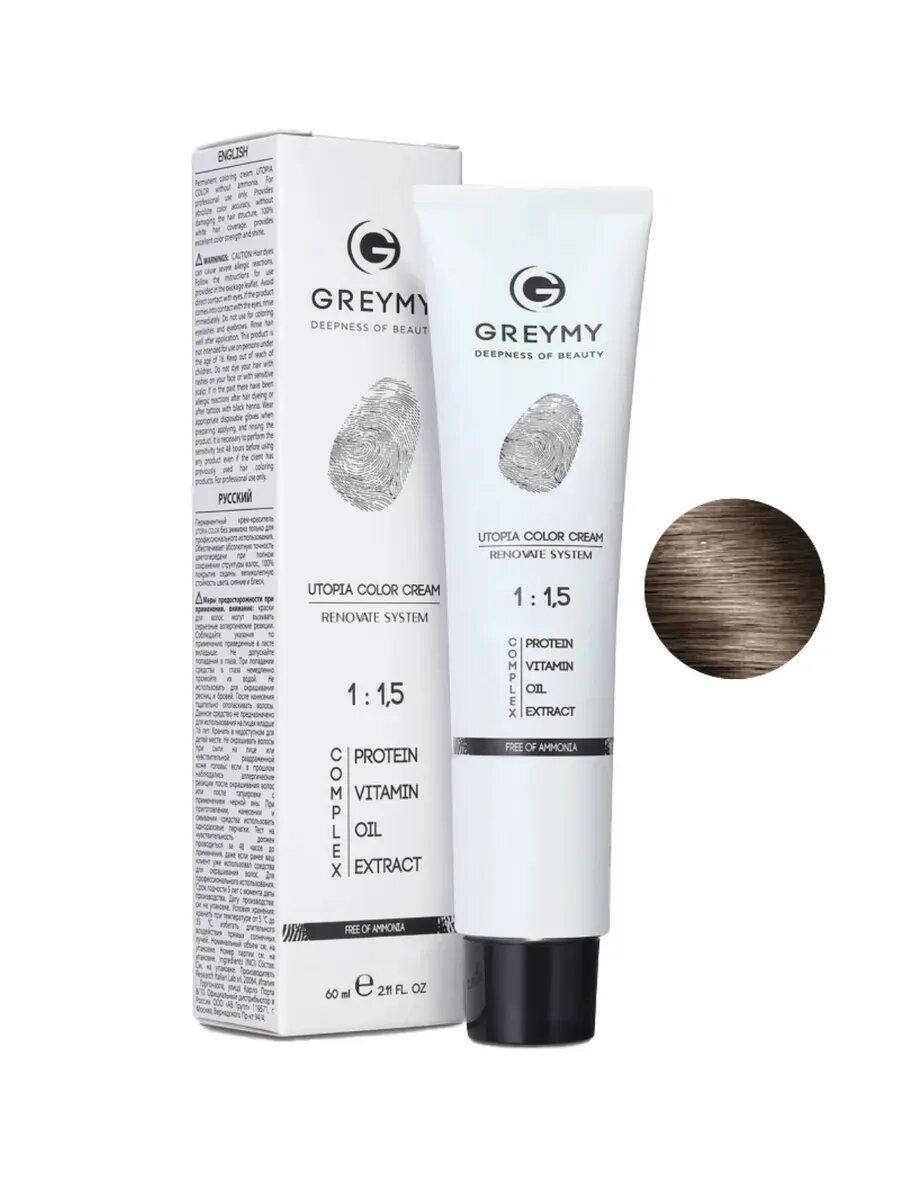 Greymy Краситель для волос Utopia 6N Dark Blond 60 мл