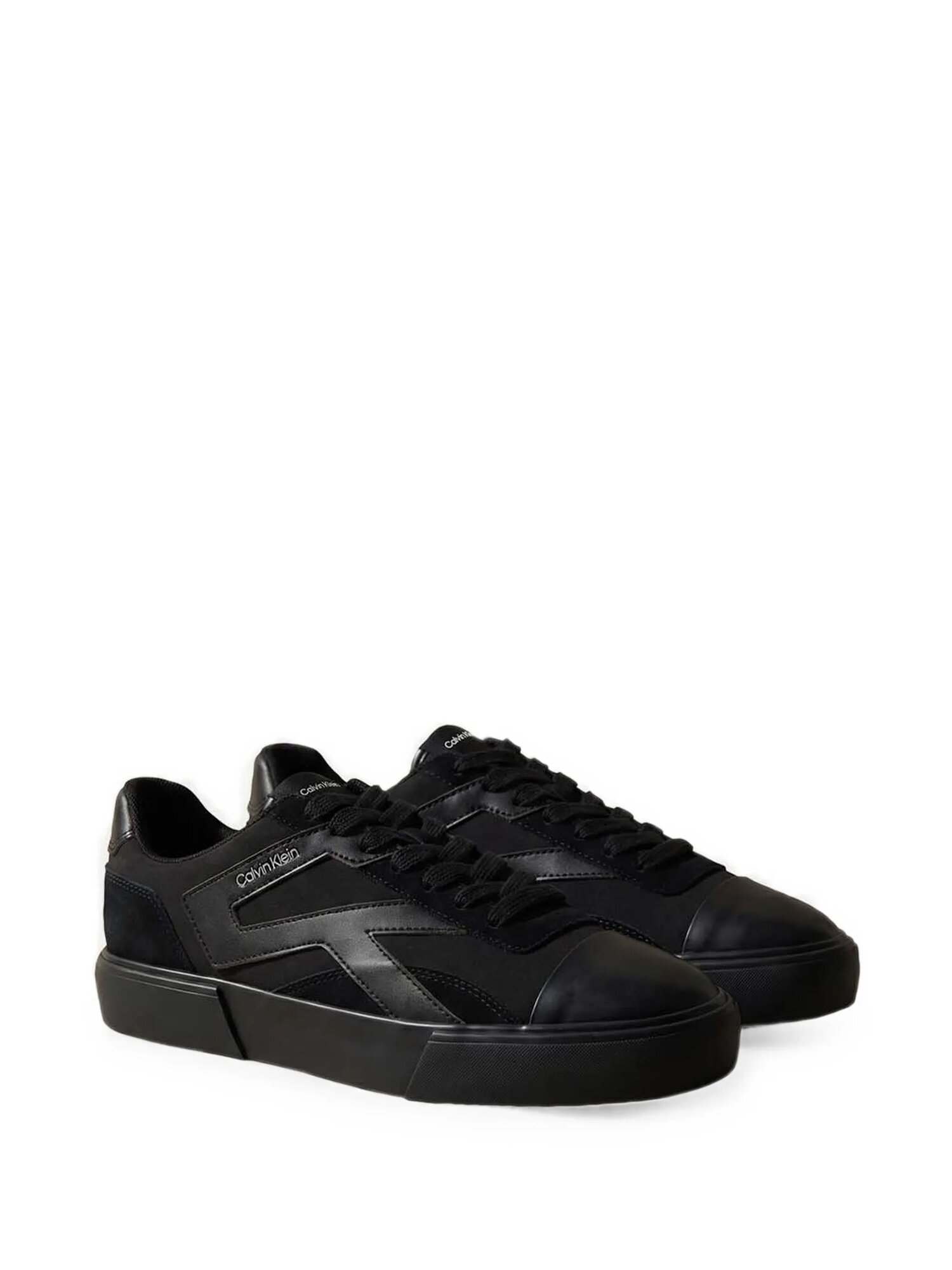 Кроссовки CALVIN KLEIN Logo-print panelled sneakers, размер 41 EU — фото 1