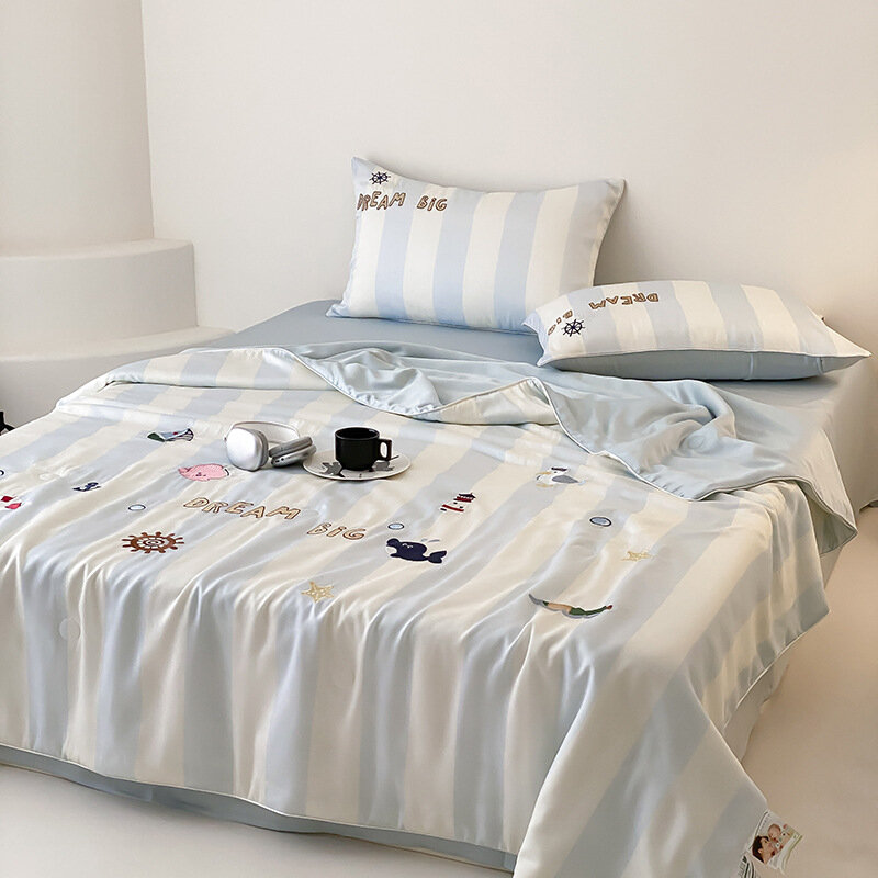 Детское покрывало из 100% Tencel для лета, одноразмерное 150x200 см, дышащее постельное белье
