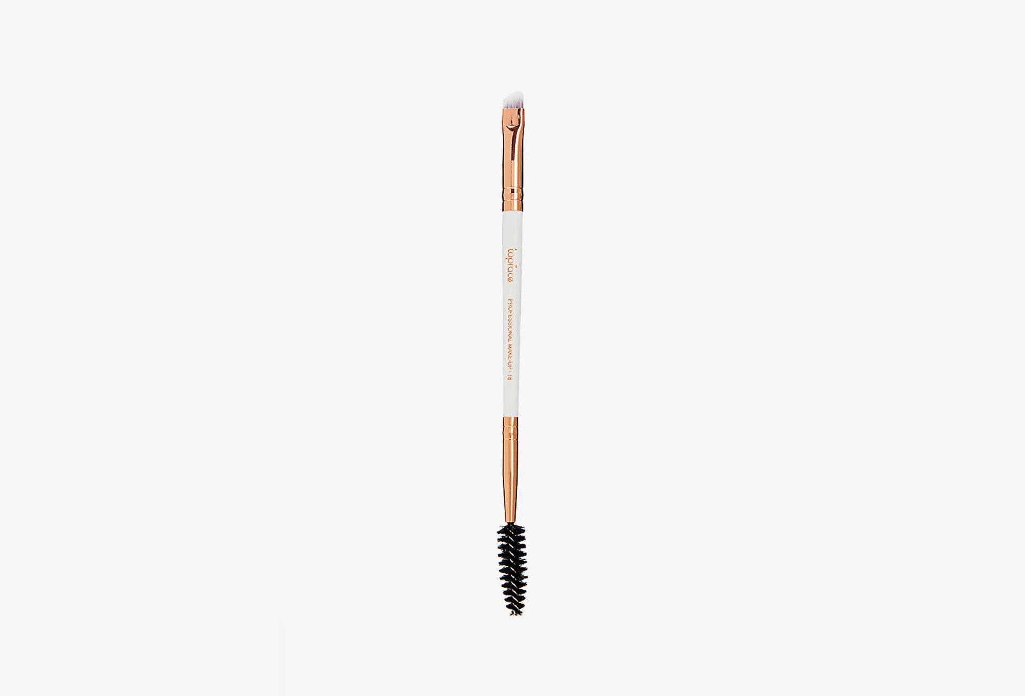 Topface Professional make-up brush f18 Кисть для бровей двухсторонняя 1 шт