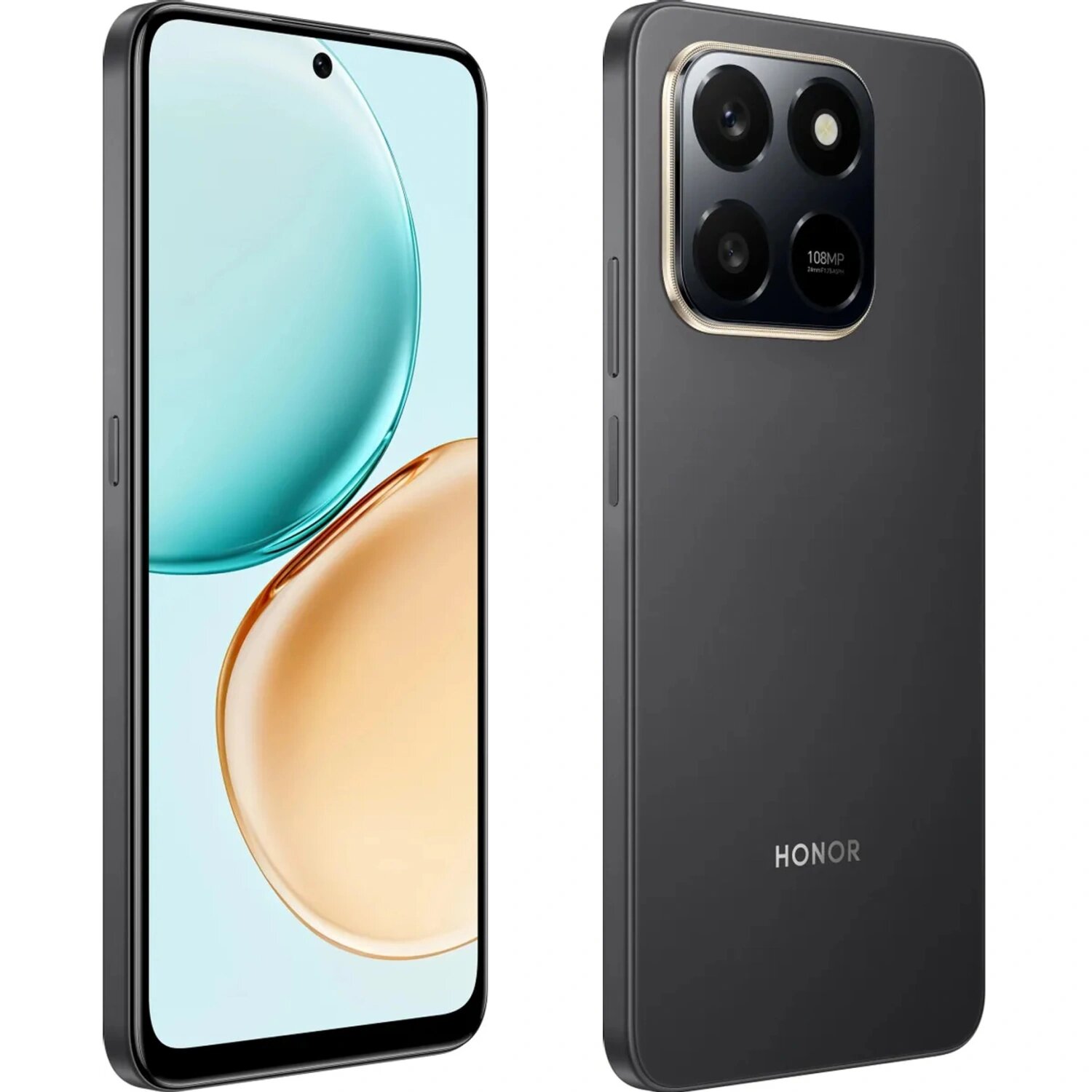 Смартфон HONOR X7D 8/256гб, 5109BXJW_L черный, 6.77" дюймов экран (Ростест)
