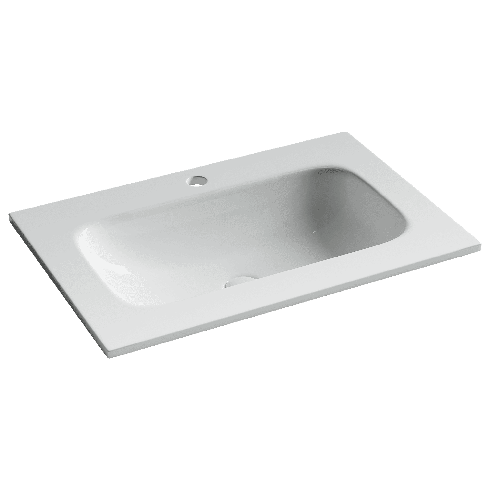 Раковина Ceramicanova Grace 71 CN7031 Белая, санфарфор, полувстраиваемая