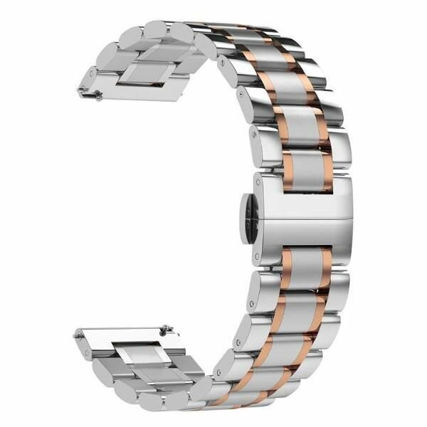 Ремешок LYAMBDA 20 mm CETUS DSG-11-20-SR Silver/розовое золото