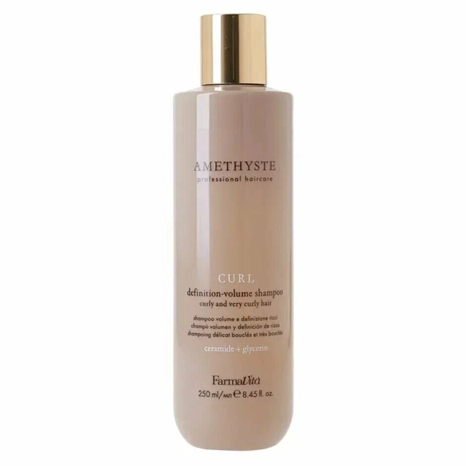 Шампунь для объема кудрявых и вьющихся волос Farmavita Amethyste Curl Definition-Volume Shampoo 250 мл