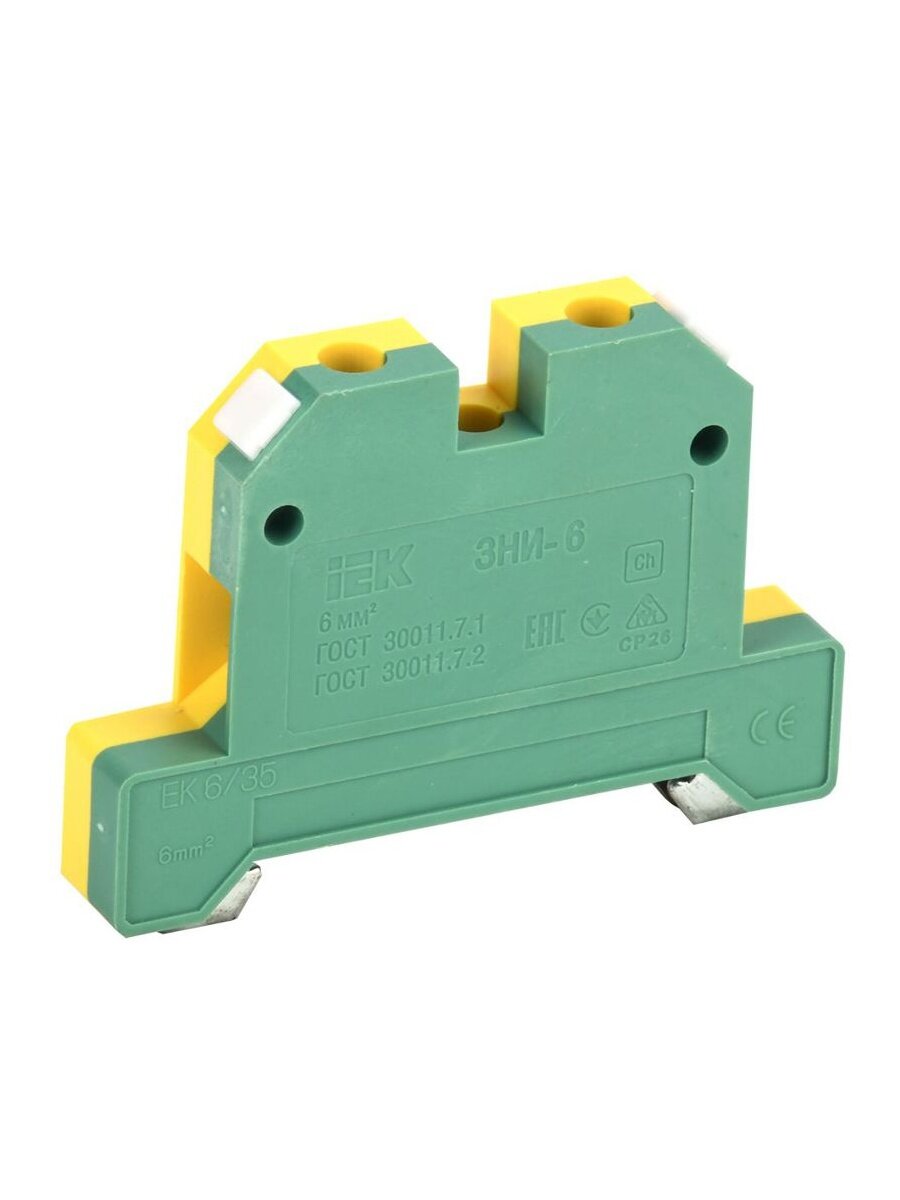 Зажим наборный ЗНИ-6PEN 6кв. мм (JXB-земля) IEK YZN20-006-K52