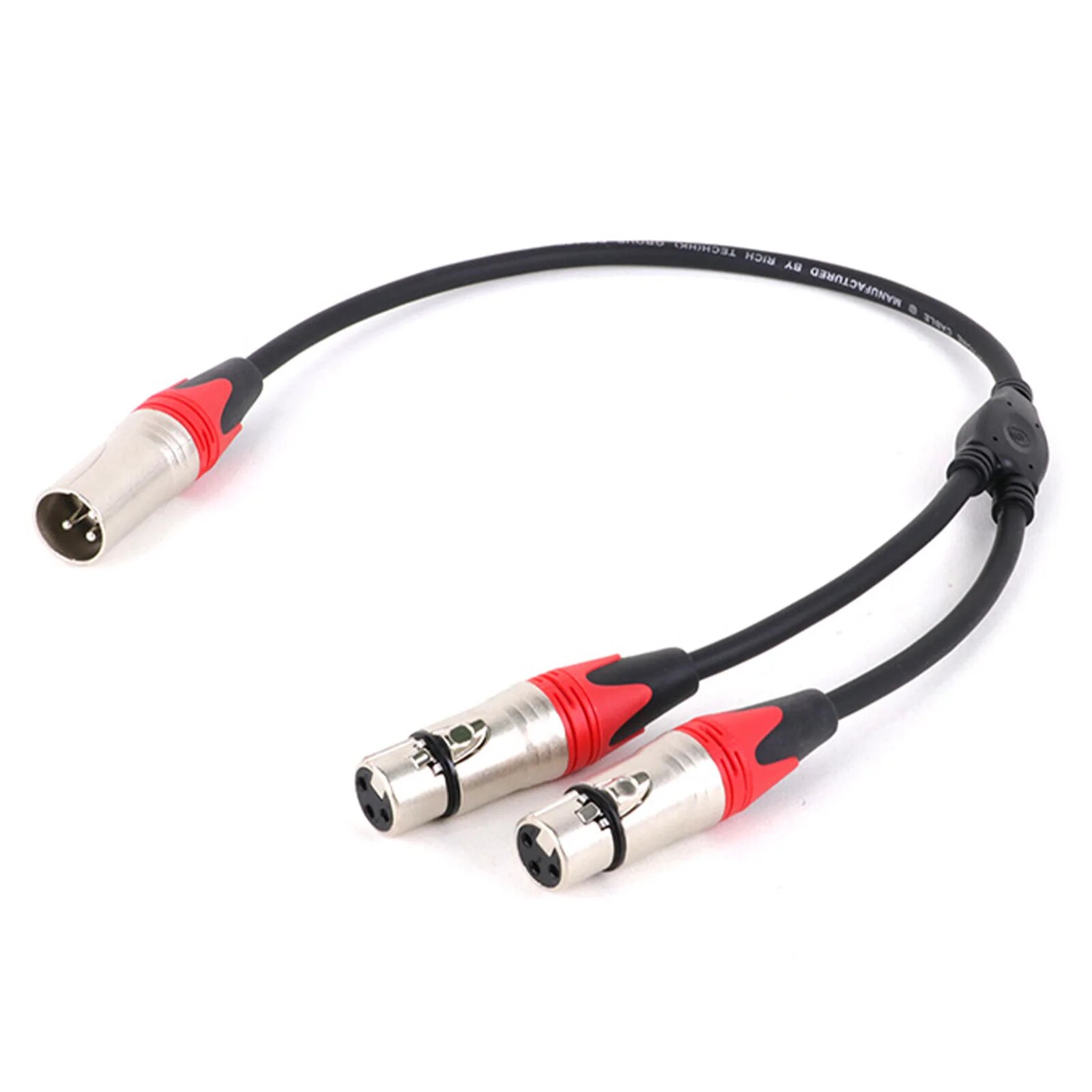 XLR разветвитель 3Pin, 0.3m, MFF-Red