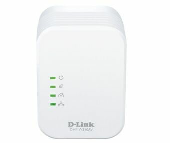 Беспроводной PowerLine-адаптер D-Link DHP-W310AV N300 с поддержкой HomePlug AV