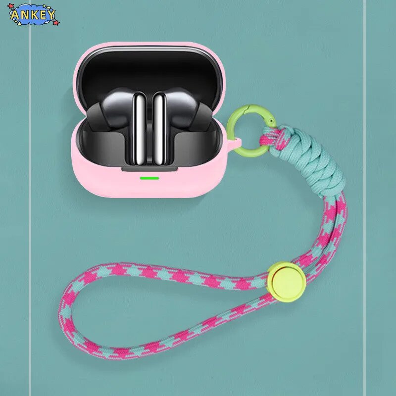 Чехол для наушников Honor EarBuds 4 силиконовый Розовый, Case11