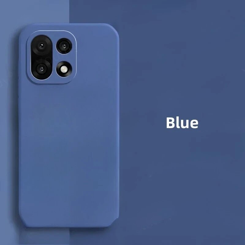Чехол для OnePlus 9RT 5G, Синий, жидкий силикон