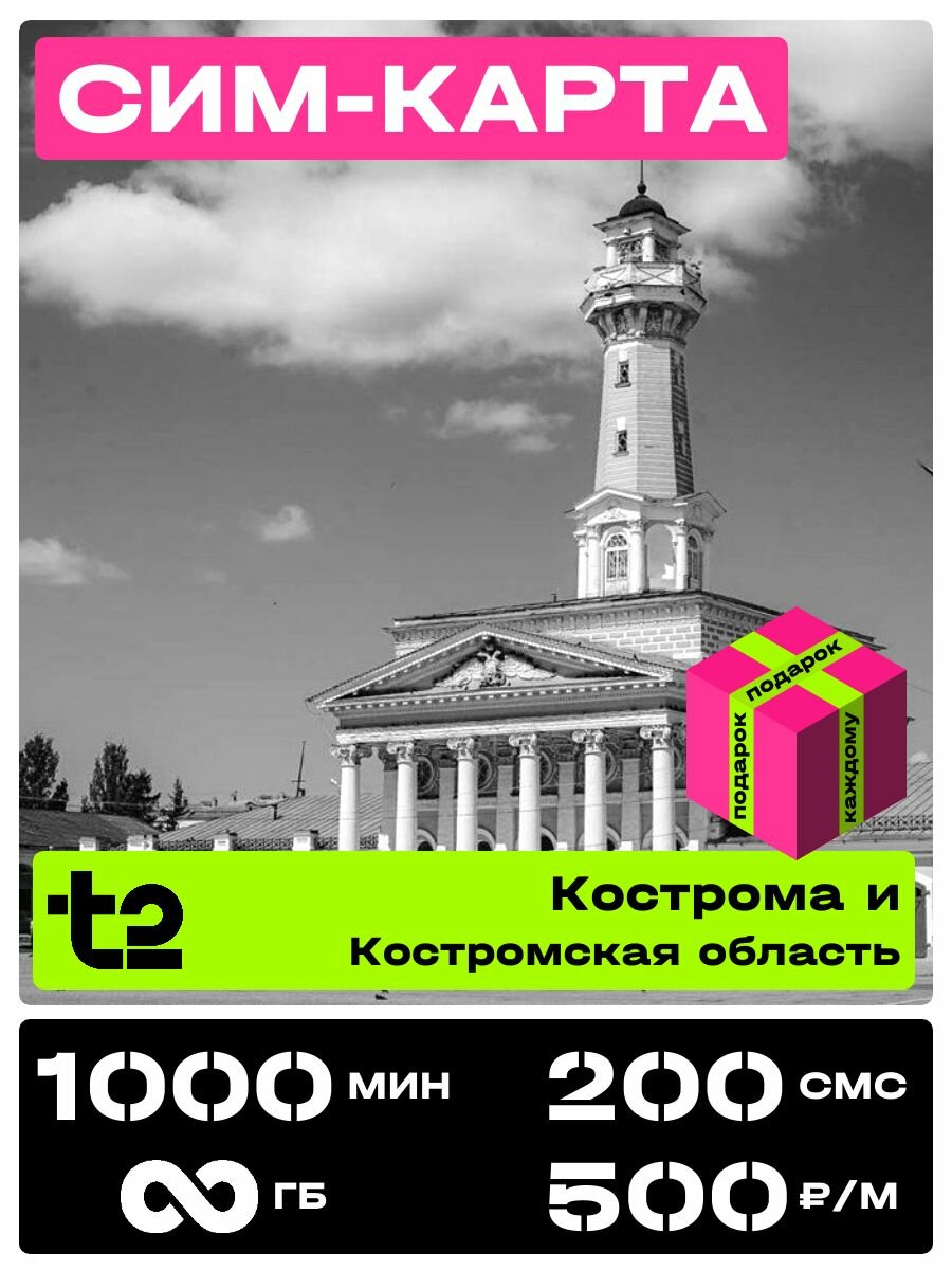 Сим карта теле 2 с безлимитным интернетом. t2 SIM-карта тариф Партнер М Костромская область. 1000 минут за 500 рублей в месяц.