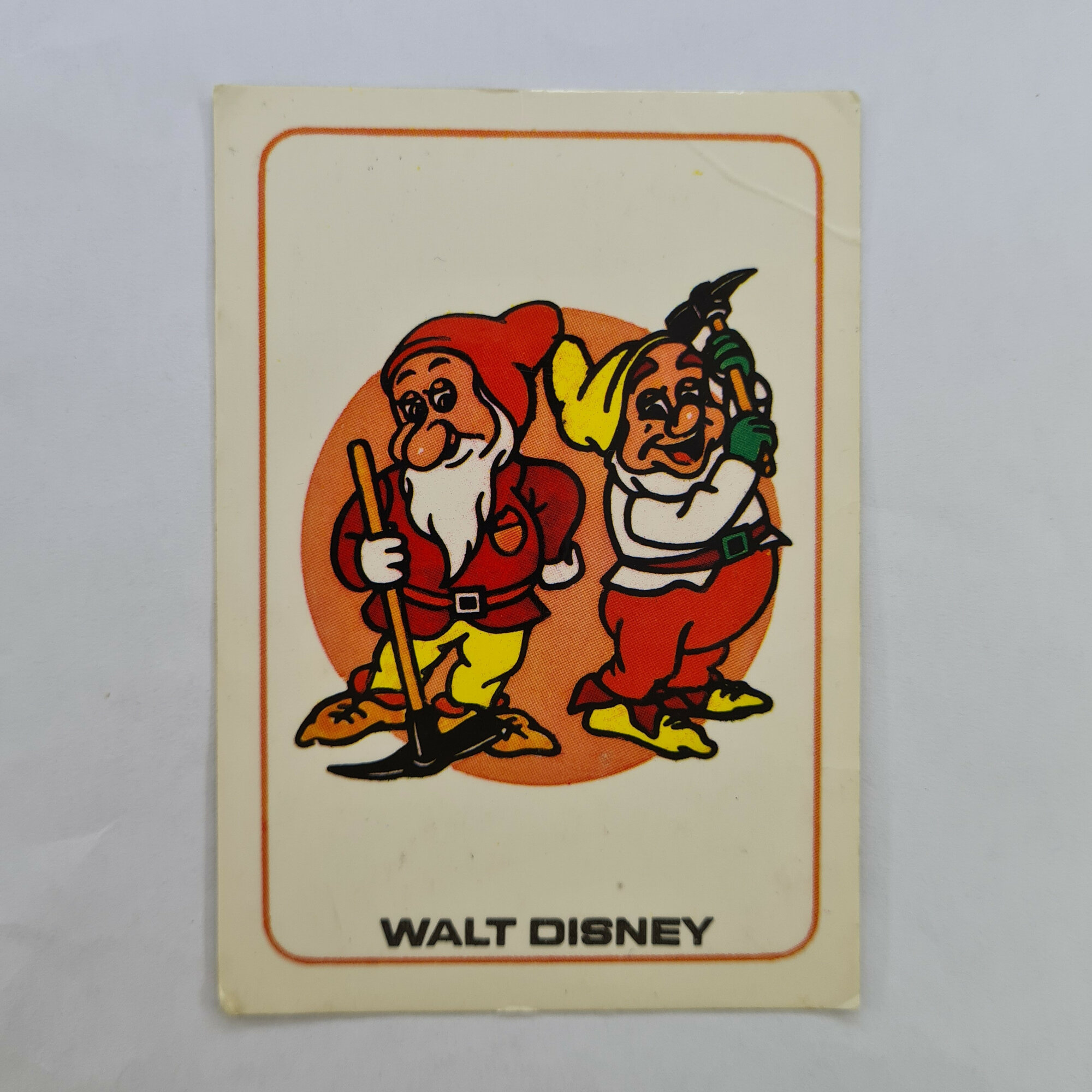 Карманный календарик 1993. Walt Disney, гномы, мультфильм. Календарь винтажный